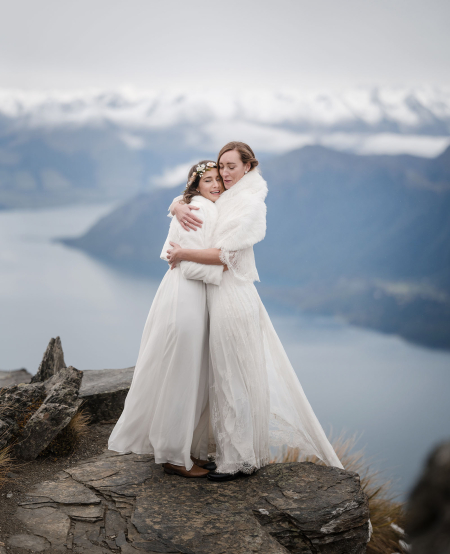 Queenstown's Cecil Peak Wedding Photoshoot - Kerri & Kate