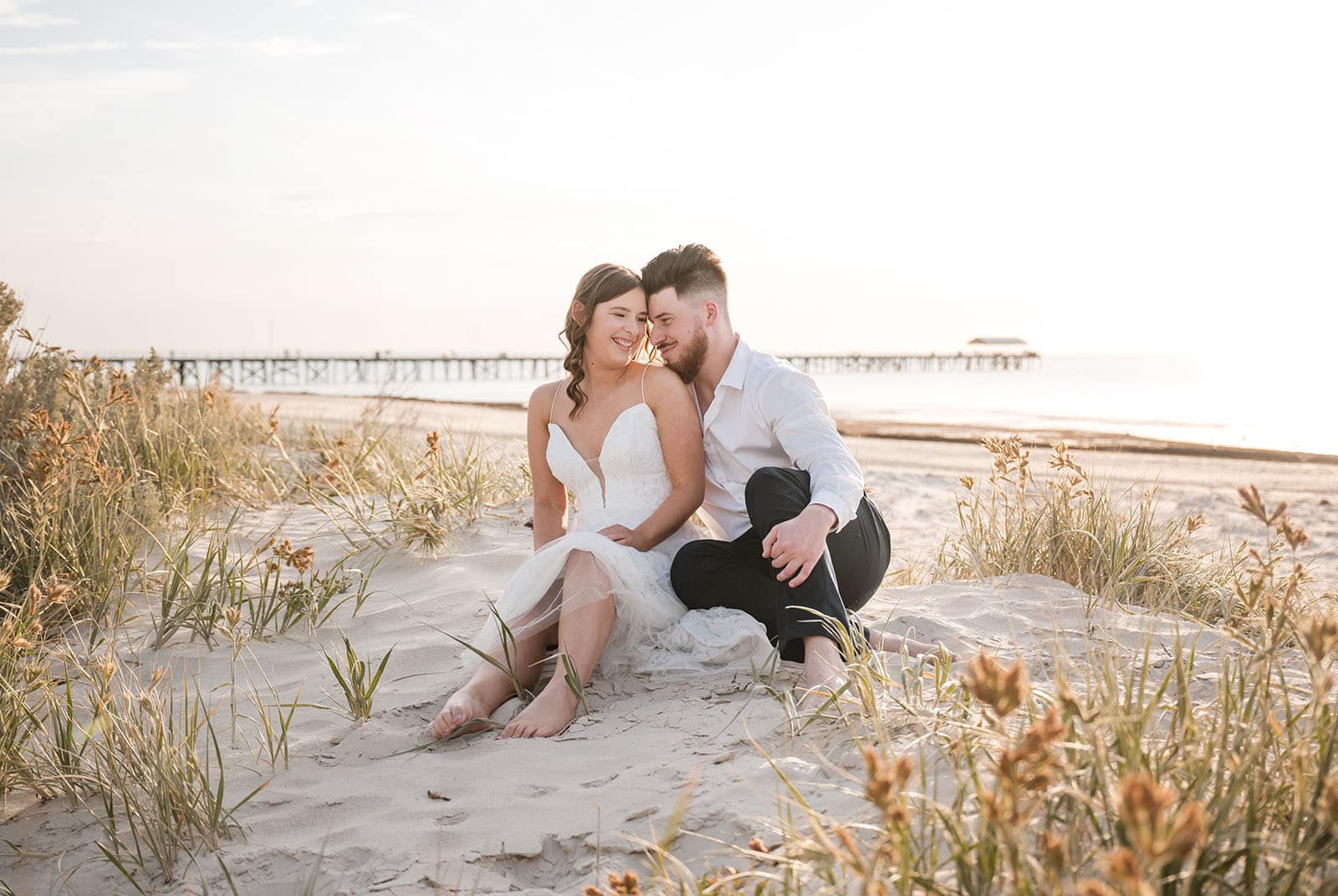 Semaphore Beach Wreck The Dress Shoot - Jess & Tim